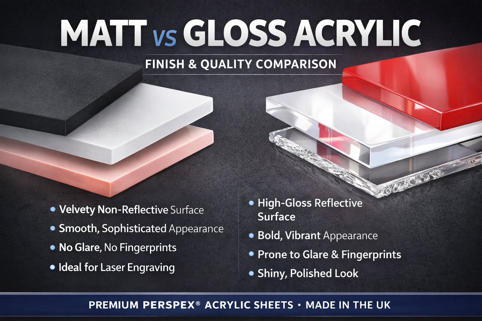 Matt vs Gloss Acrylic Sheets – Which Finish is Best for Your Project ...